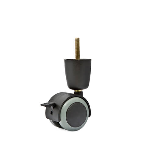 4 Inch Plastic Leg/Castor (PU) | Plas-Spike | Plas-Spike Products